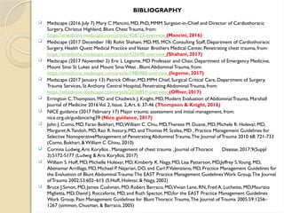 Managing thoracoabdominal trauma injuries in emergency situations | PPT