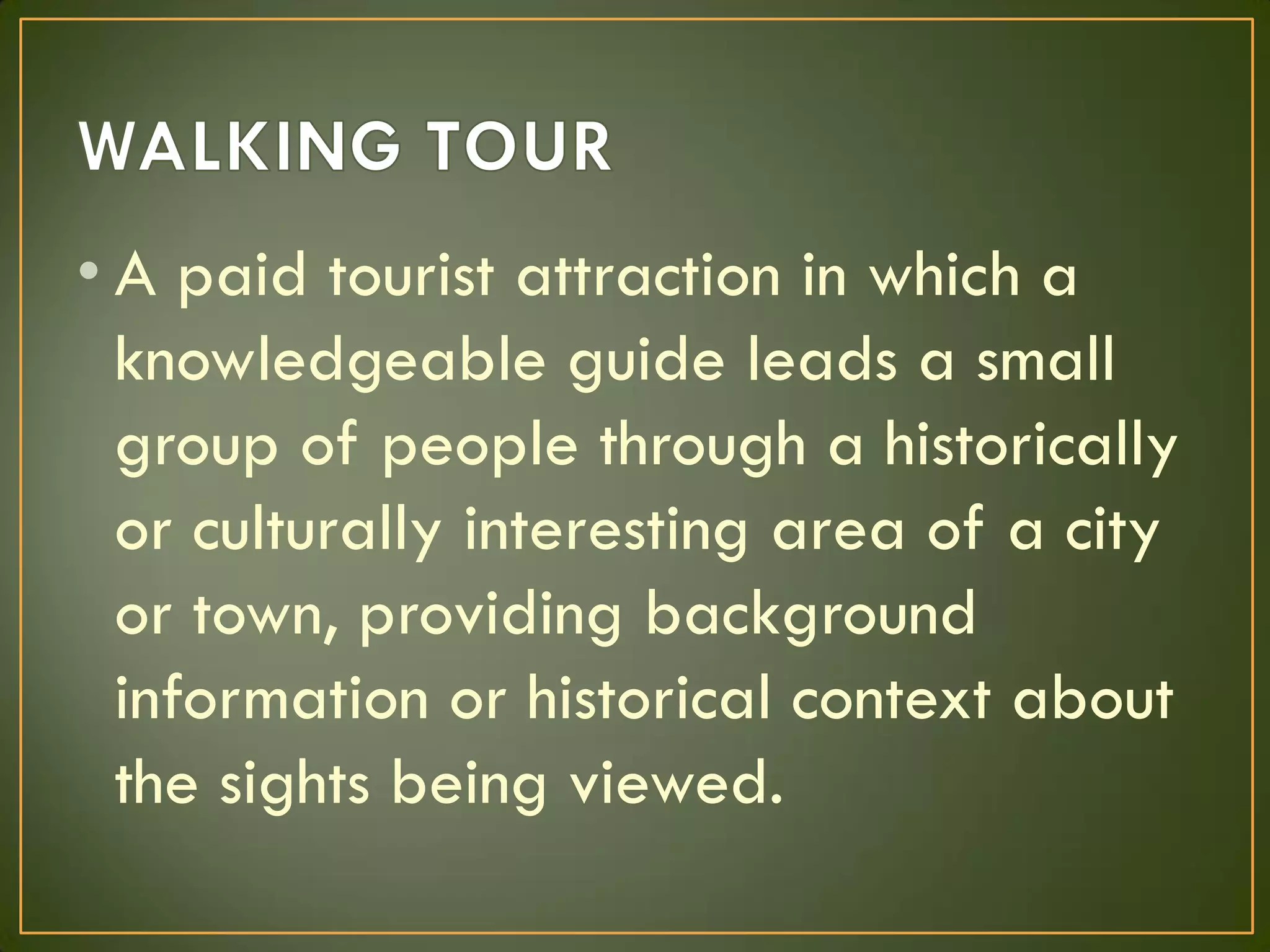 Managing Tours | PDF