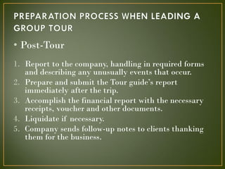 Managing Tours | PDF