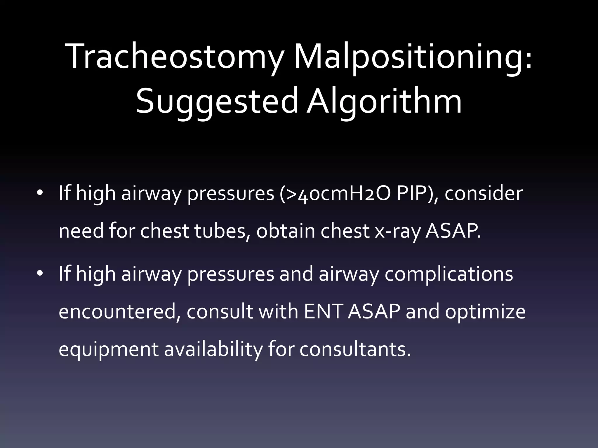 Tracheostomy Malpositioning: Managing Tracheostomy Displacement Events ...