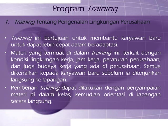 MANAGING TRAINING AND DEVELOPMENT | PPT