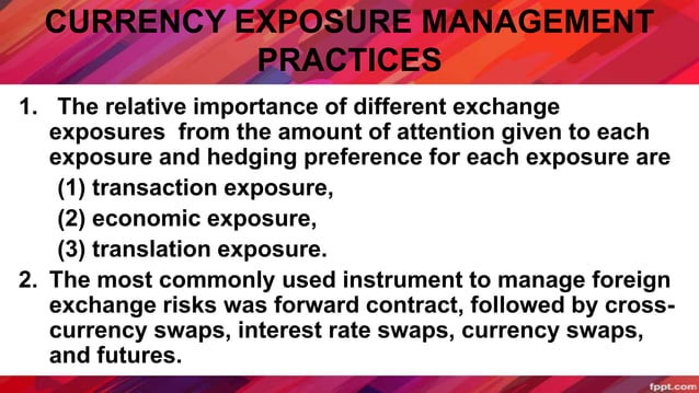 Managing transaction exposure and economic exposure | PPTX | Stocks and ...