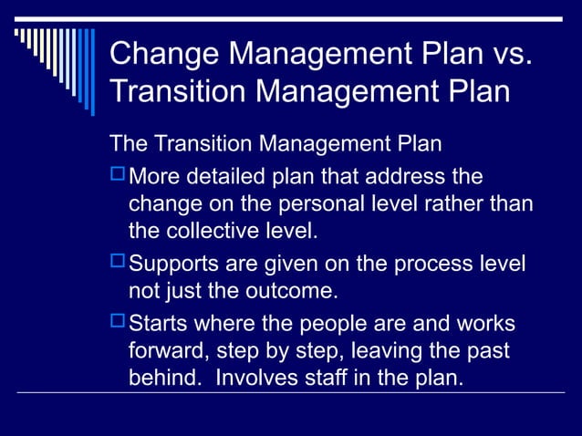 Managing transitions (1) | PPT Managing transitions (1) | PPT