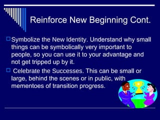 Managing transitions (1) | PPT