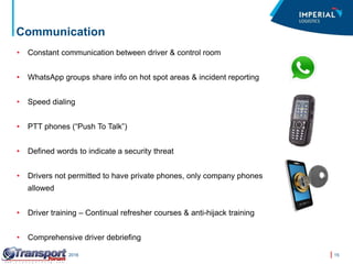 Managing transport risk and complexity | PDF