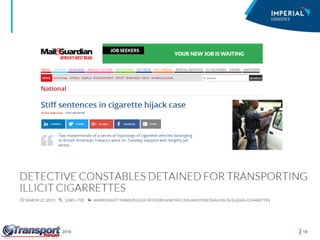 Managing transport risk and complexity | PDF