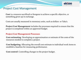 Triple Constraints of Projects: Scope, Cost & Schedule | PPTX