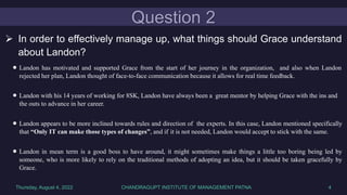 Managing Up Grace - Case Study | PPTX