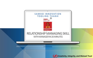 Managing up hbr book | PPTX