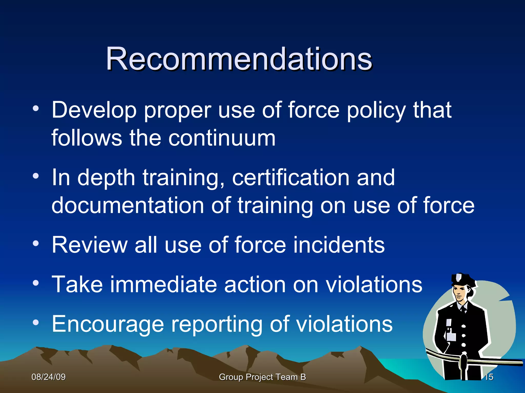 Managing Use Of Force 2 | PPT