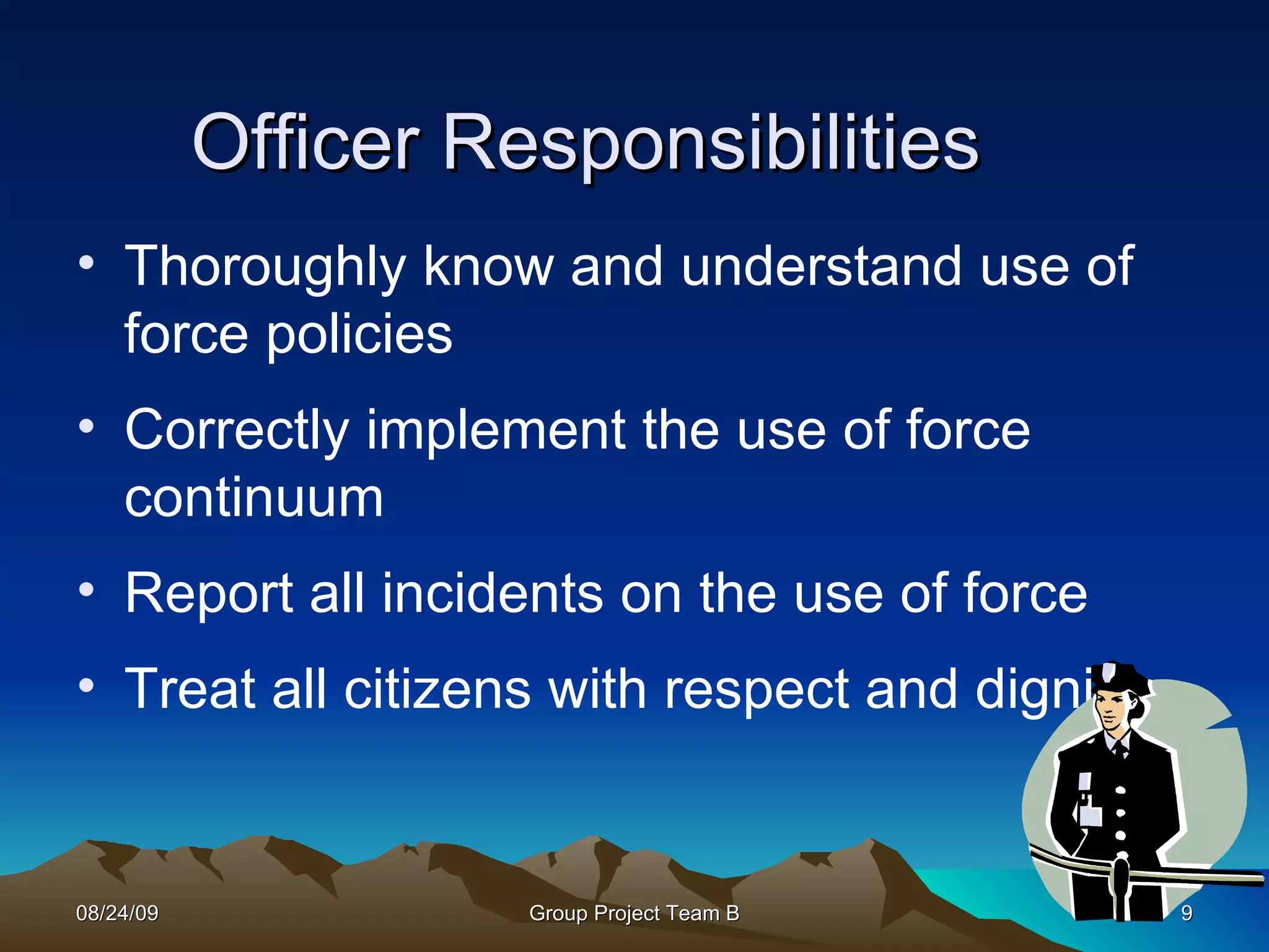 Managing Use Of Force 2 | PPT