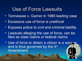 Managing Use Of Force 2 | PPT