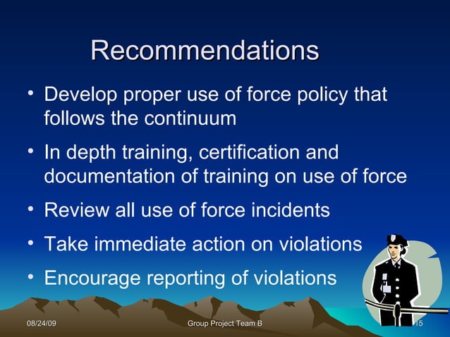 Managing Use Of Force 2 | PPT