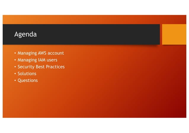 Managing users and aws accounts | PPT Managing users and aws accounts | PPT