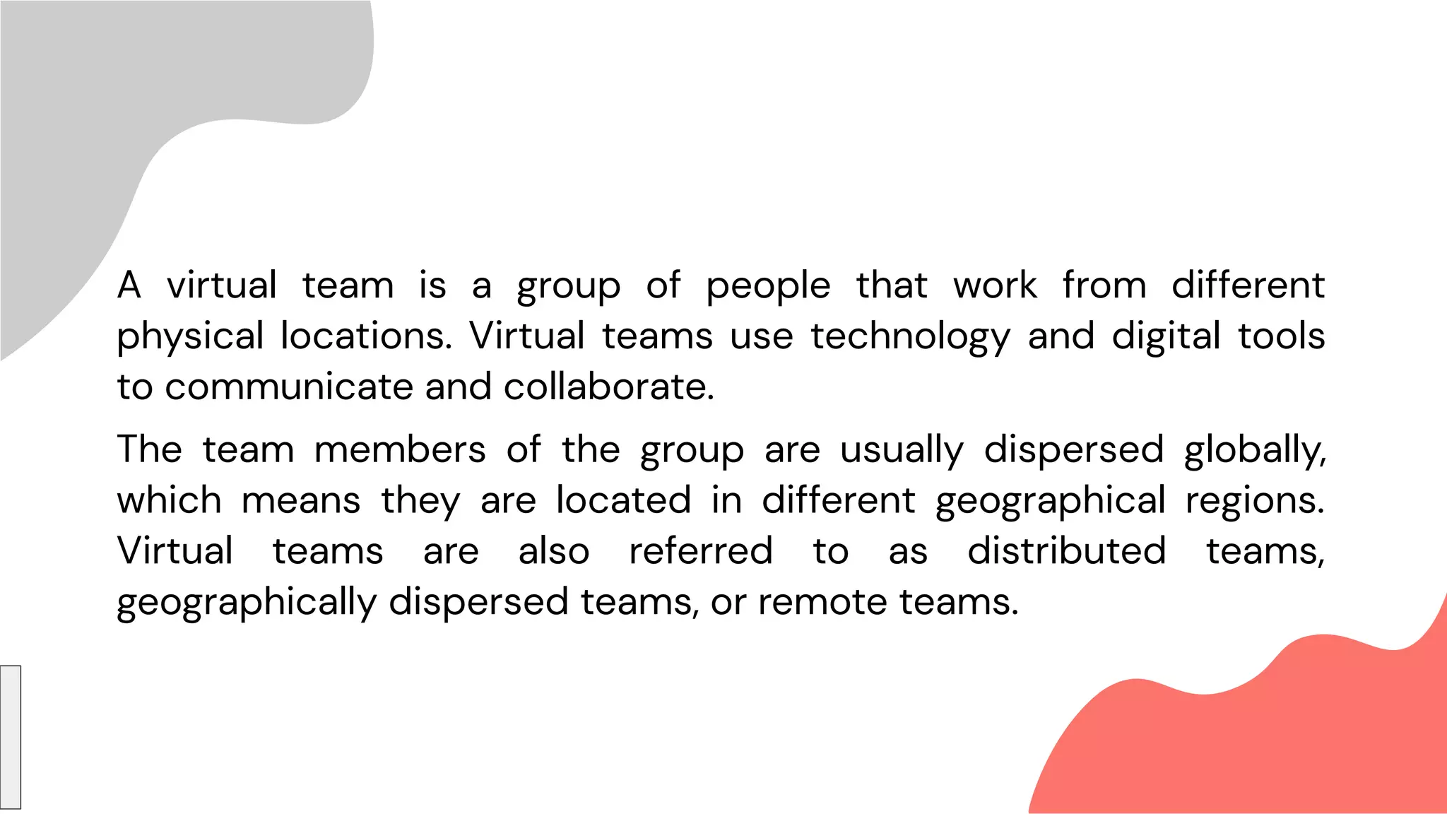 Managing virtual teams- Benefits, Challenges and Scope | PDF