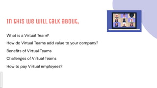 Managing virtual teams- Benefits, Challenges and Scope | PDF