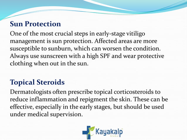 Early Stages of Vitiligo: Steps to Cure | PPT
