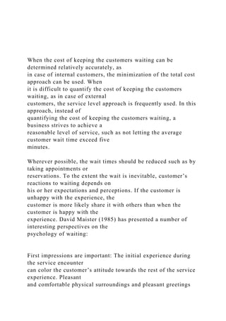 Managing Waiting Lines A big part of most people’.docx