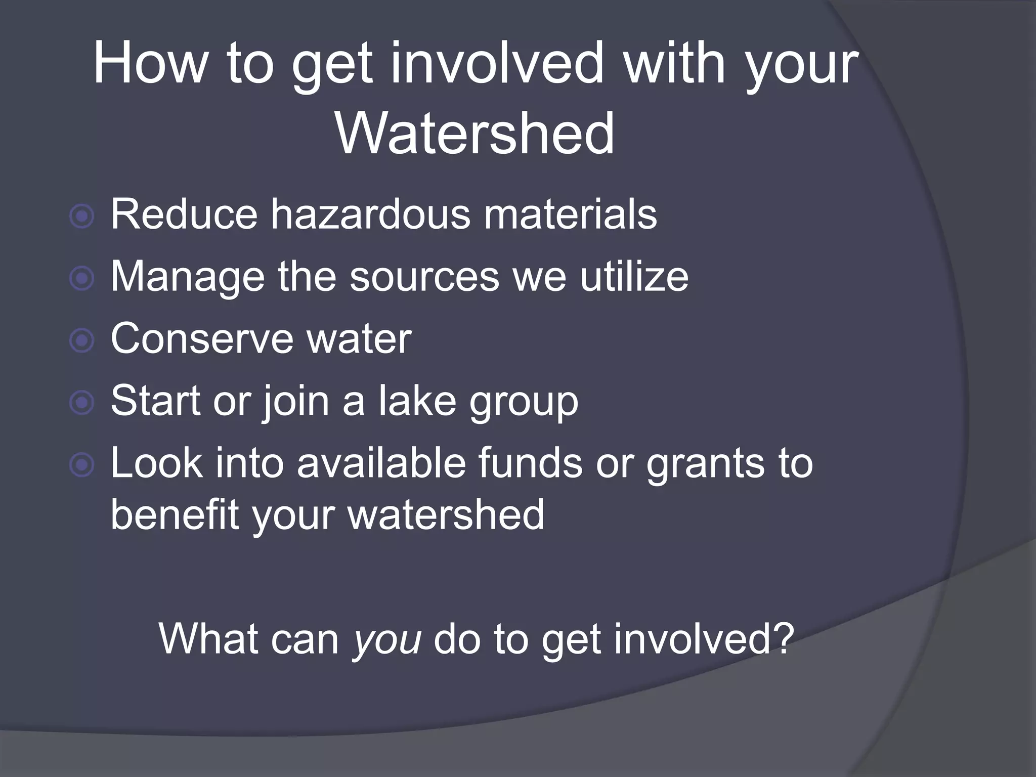 Managing Water & Watersheds | PPTX | Environment | Science