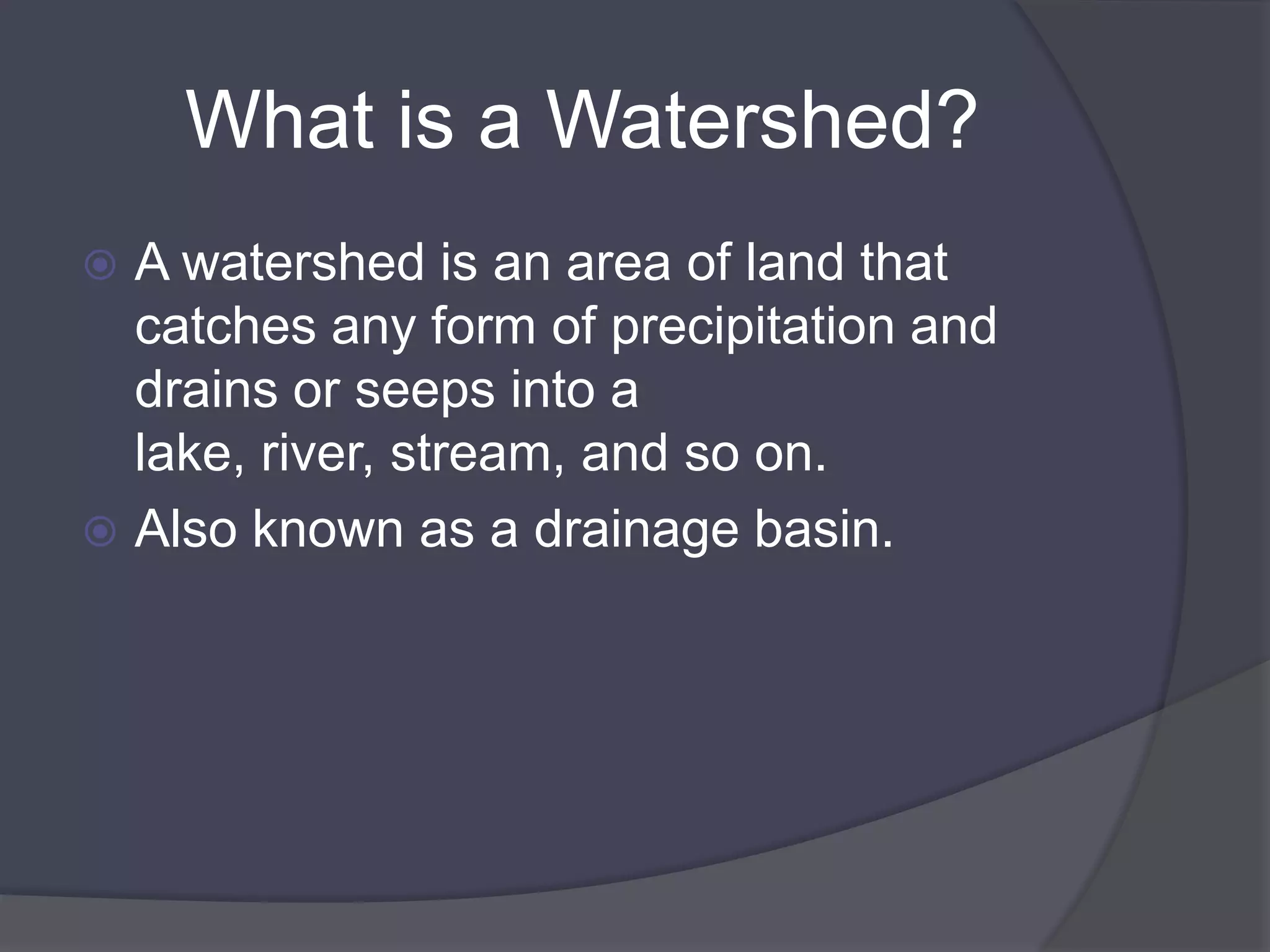 Managing Water & Watersheds | PPTX | Environment | Science