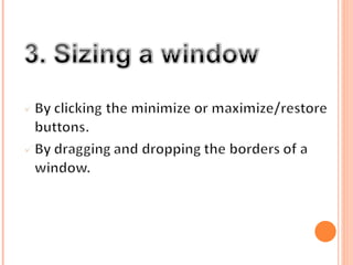 Managing windows | PPT