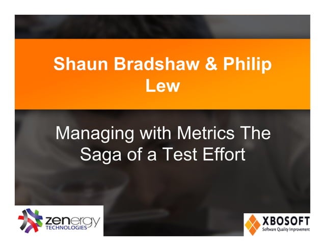 Managing with Metrics Webinar Shaun Bradshaw and Philip lew | PPT
