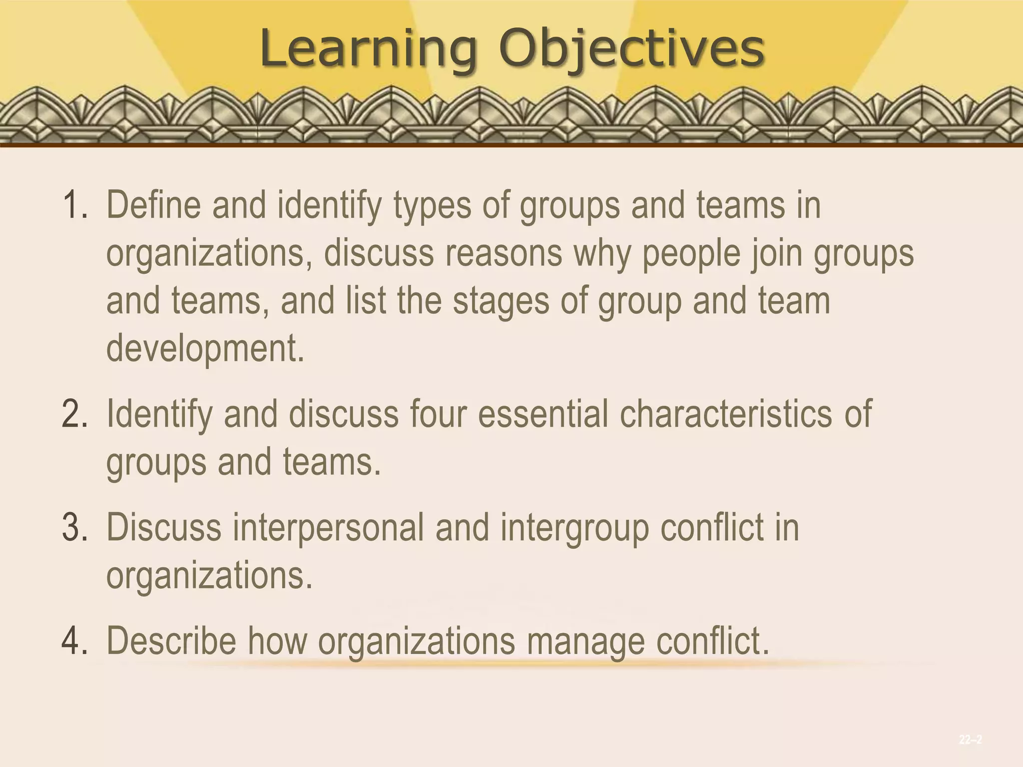 Managing work groups and teams | PPTX