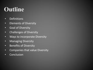 Managing Workplace Diversity | PPTX