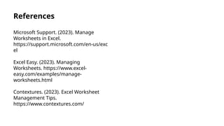 Managing Worksheets In Excel.pptx