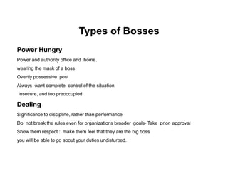 Managing your boss | PPT