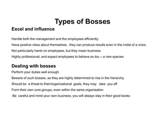 Managing your boss | PPT