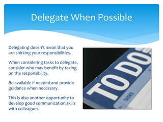 Managing Your Communication Time | PPT