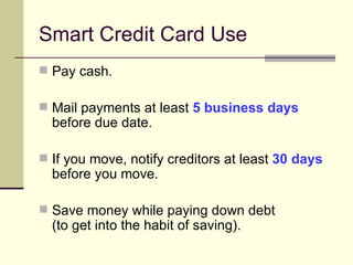 Managing Your Credit | PPT