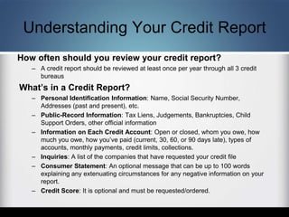 Managing Your Credit | PPTX | Credit Cards | Personal Debt