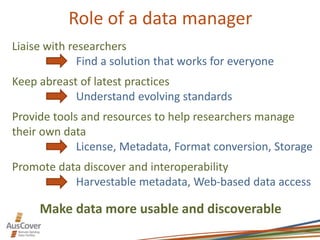 Managing your data paget | PPT