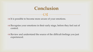 Managing your emotions new | PPTX