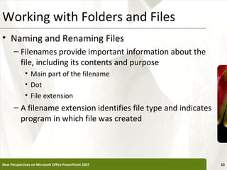Managing your files | PPT