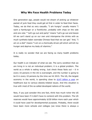 Managing your life by eating right | PDF