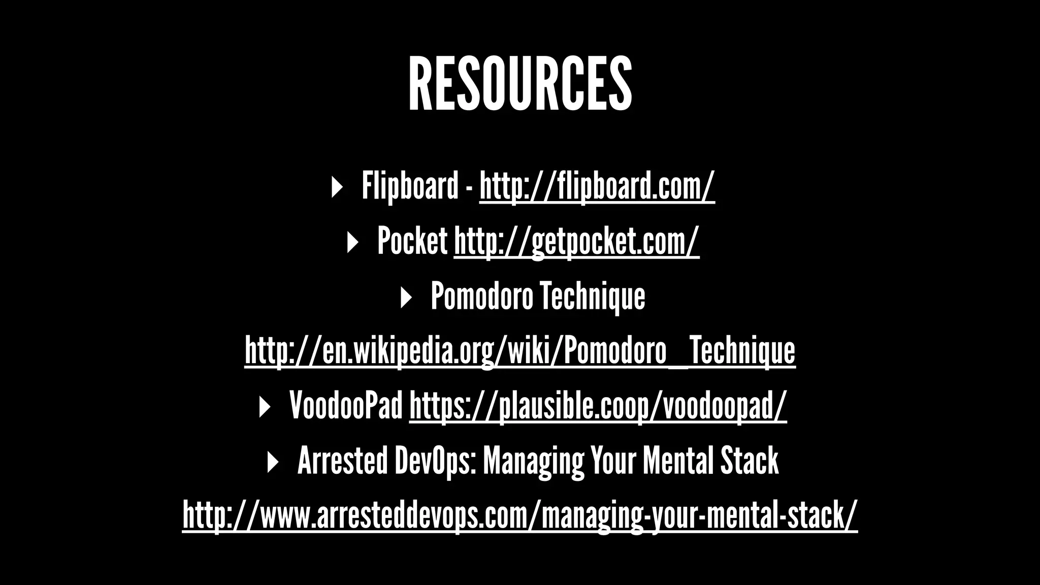 Managing Your Mental Stack | PPT