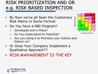 Managing your OnStream Inspection Program and External vs Internal ...