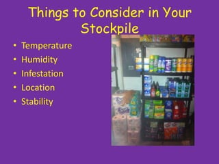 Managing your stockpile | PPTX