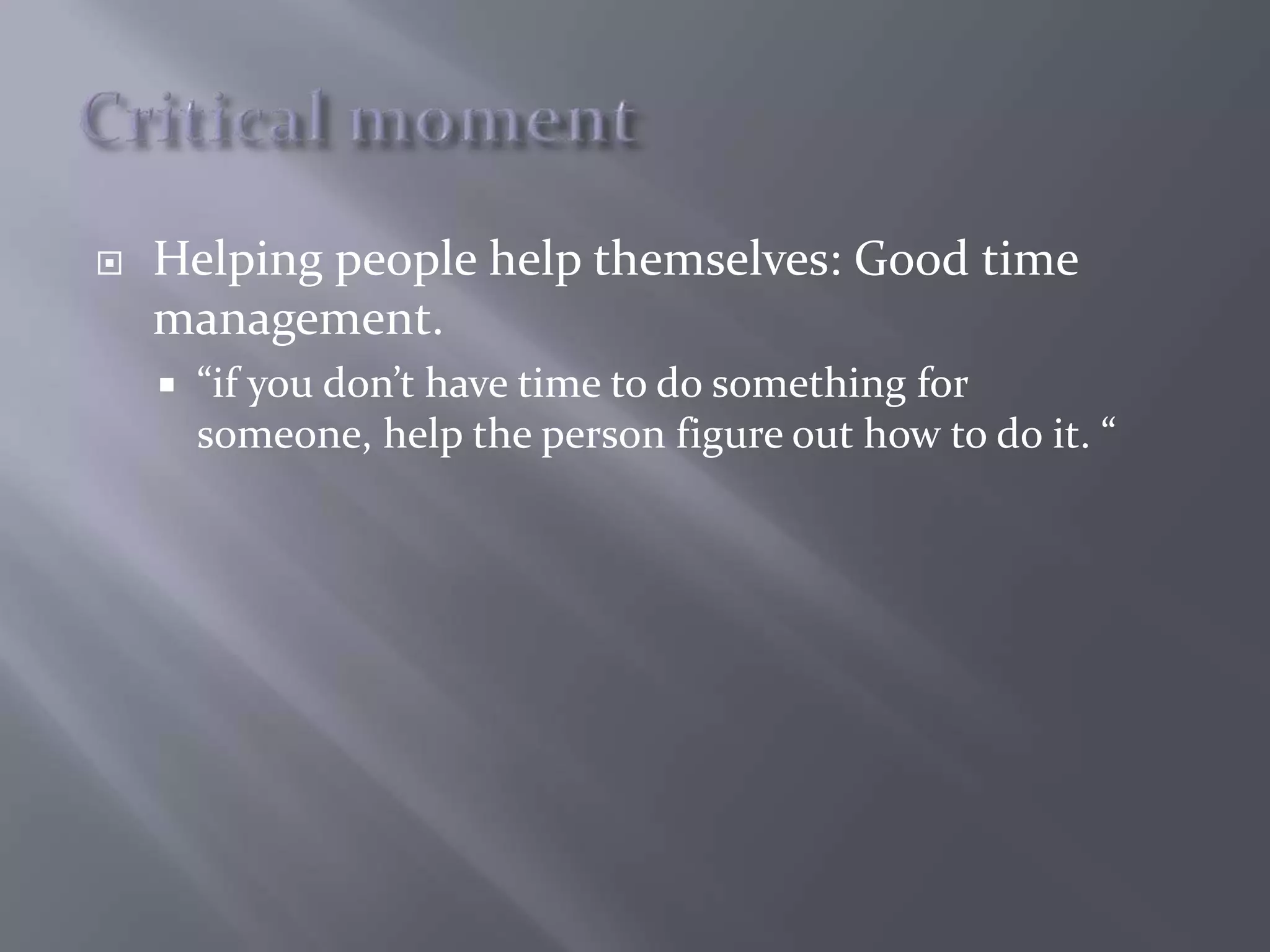 Managing your time | PPTX