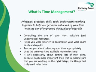 Managing your Time | PPTX