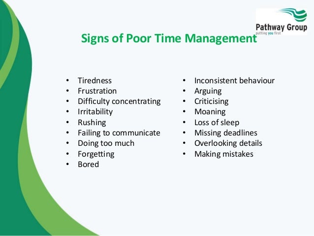 Managing your Time