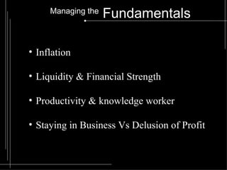 Managin in turbulent times - presentation | PPT