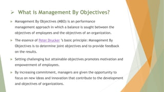 Managment by objective | PPT