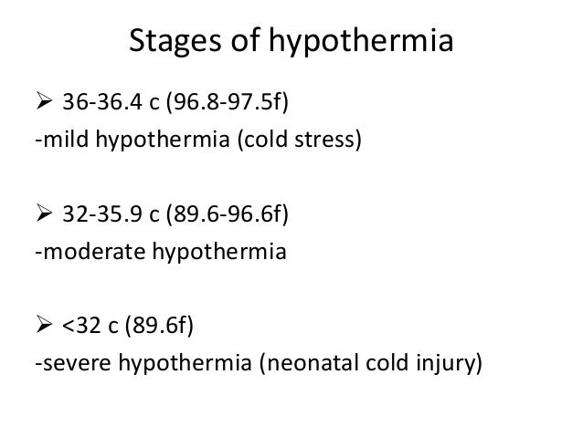 Hypothermia Causes Signs Symptoms Stages Treatment
