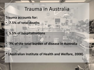 Major Trauma Management and Trauma Team Roles | PPTX