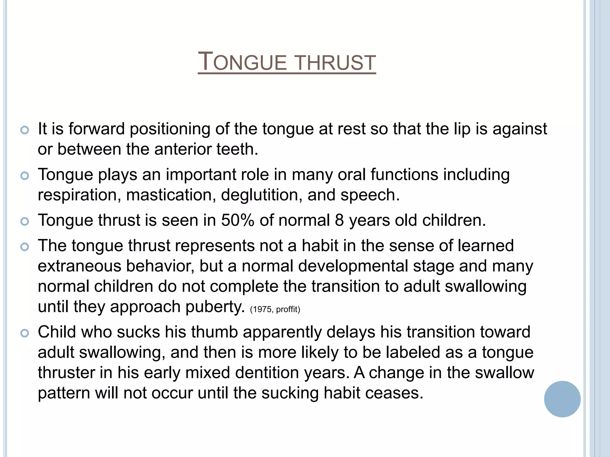 Managment of pernicious oral habits | PPTX