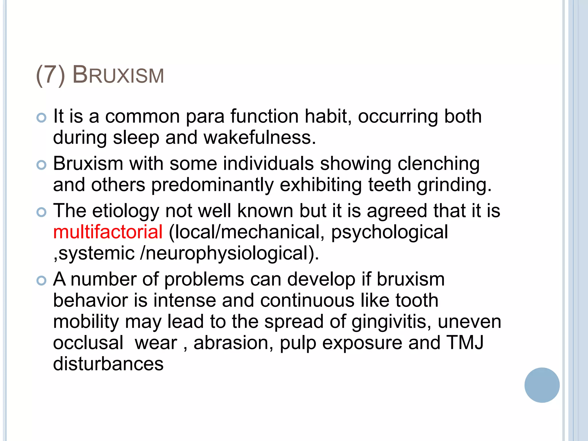 Managment of pernicious oral habits | PPTX